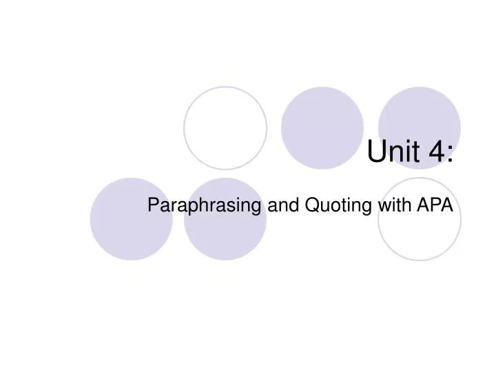 PPT - Unit 4: PowerPoint Presentation, free download - ID:2965667