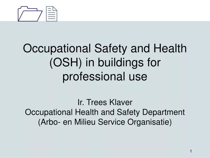 PPT - OSH Legislation, Guidelines and Standards PowerPoint Presentation ...