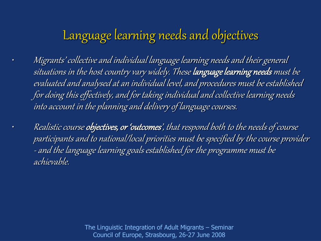 PPT - Quality Assurance in the Provision of Language Education for ...