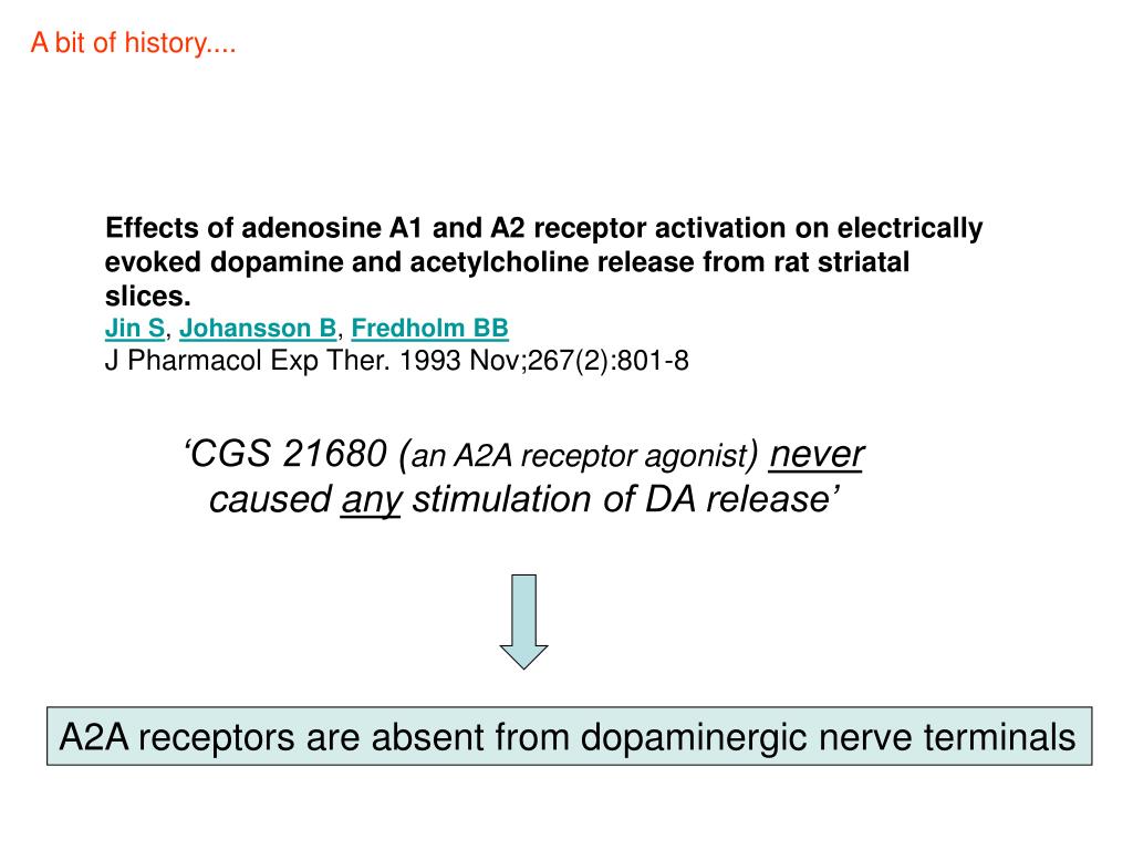 PPT - Adenosine A2A receptors and Parkinson’s disease PowerPoint ...