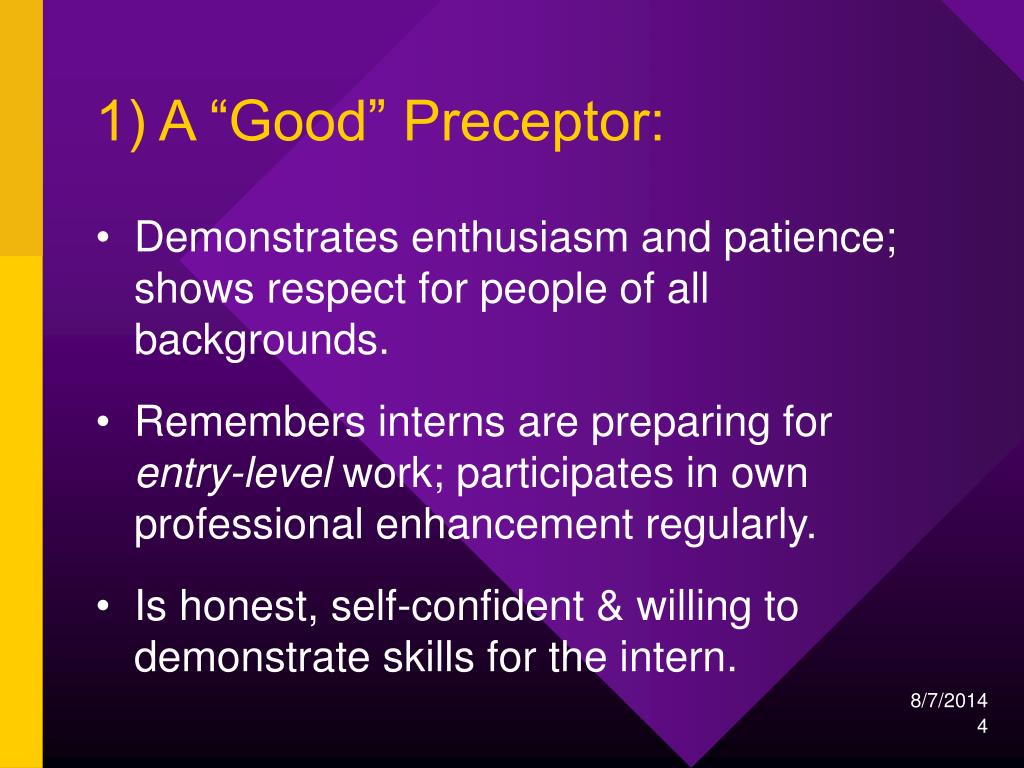 PPT - Clinical ("Real World") Mentoring – Training a Dietetic Intern ...