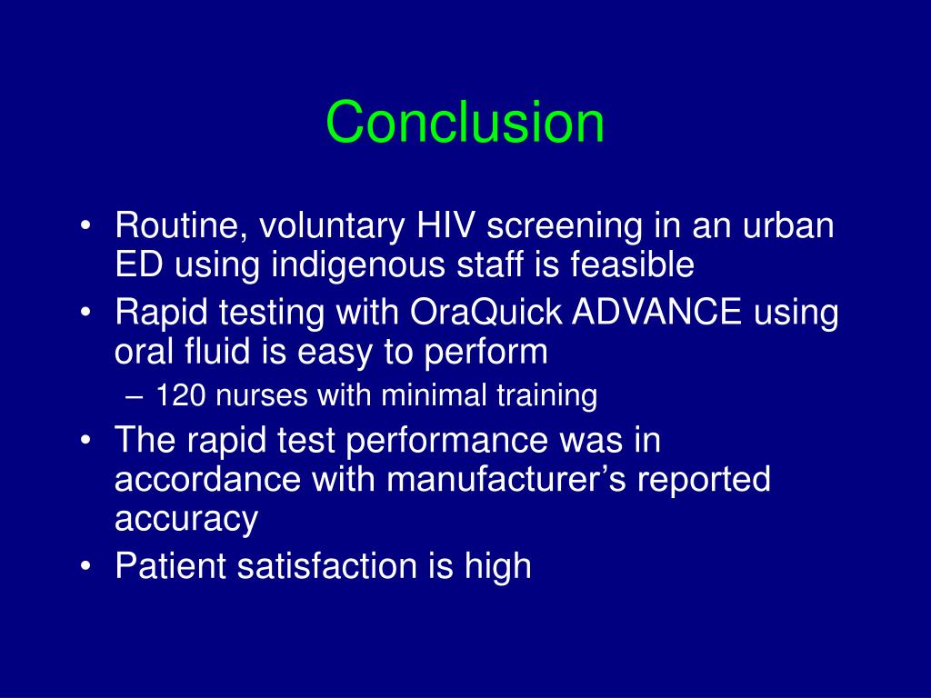 PPT - HIV Screening in an Urban Emergency Department The Highland ...