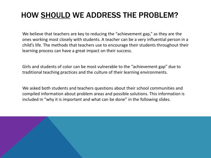 PPT - Addressing the “achievement gap” PowerPoint Presentation - ID:2968616