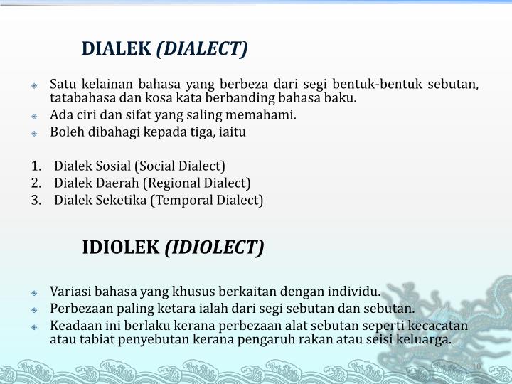 PPT - SOSIOLINGUISTIK BBM3204 PowerPoint Presentation - ID:2968687