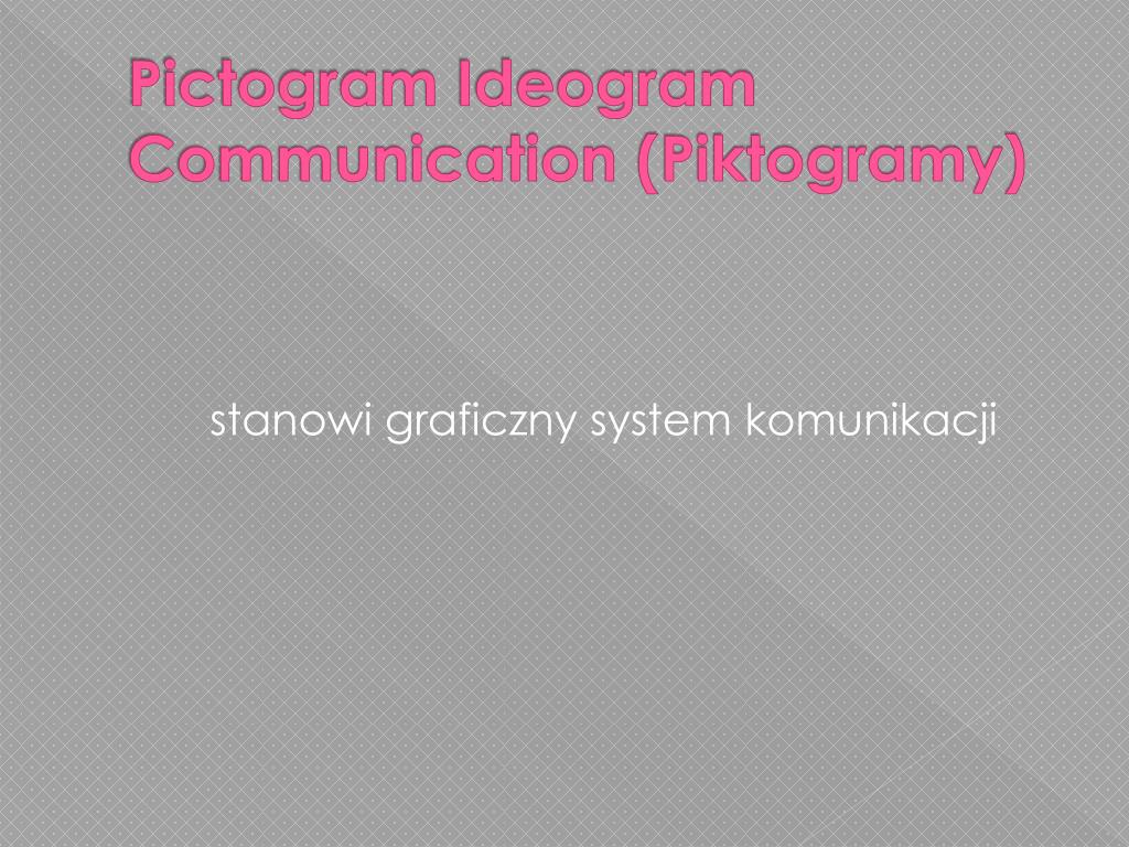 PPT - WYBRANE SYSTEMY KOMUNIKACJI SPOŚRÓD ALTERNATYWNYCH I ...