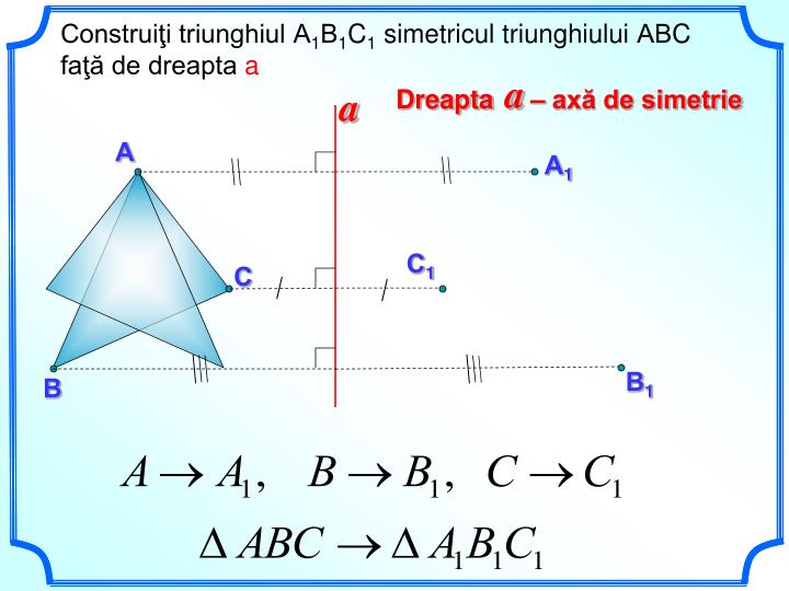 PPT - Simetria faţă de odreaptă PowerPoint Presentation - ID:2968738