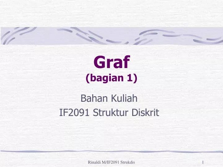 PPT - Graf (bagian 1) PowerPoint Presentation, free download - ID:2969277