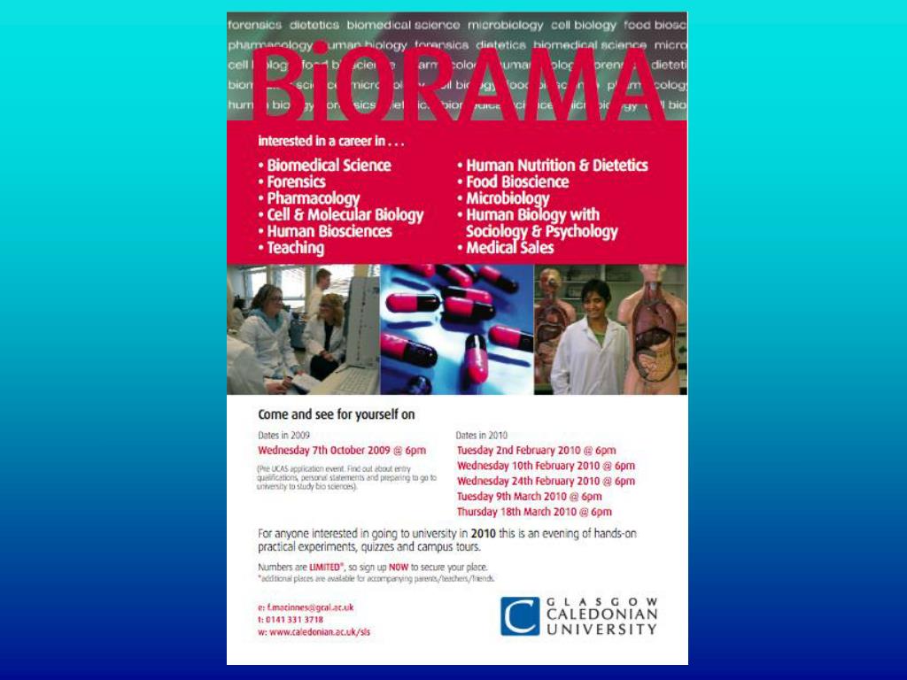 PPT - Dr Julie Rattray Department of Biological and Biomedical Sciences ...