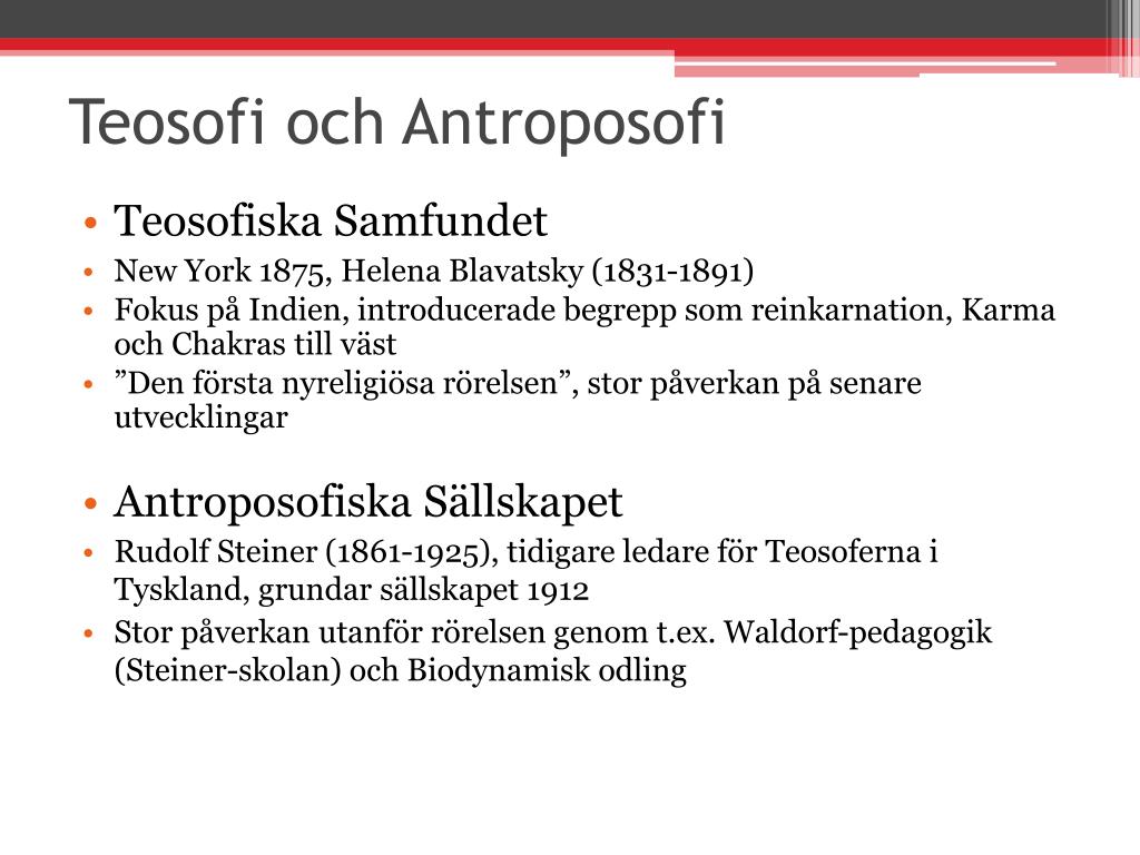 PPT - Nya Religioner VT 2011 Religionshistoria, Stockholms universitet ...