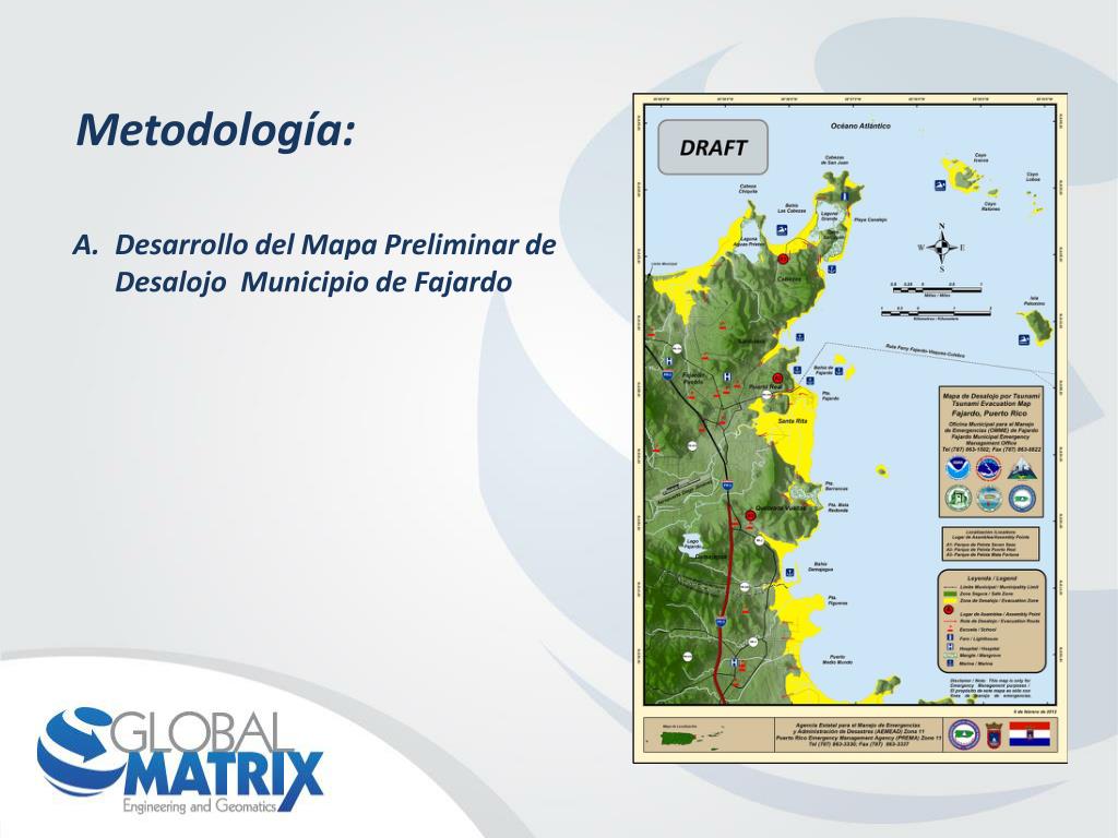 PPT - Mapa de Desalojo por Tsunami para el Municipio de Fajardo ...