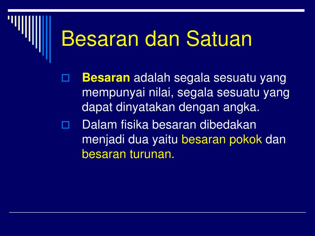 PPT - MODUL-1 PENGUKURAN, BESARAN dan SATUAN PowerPoint Presentation ...