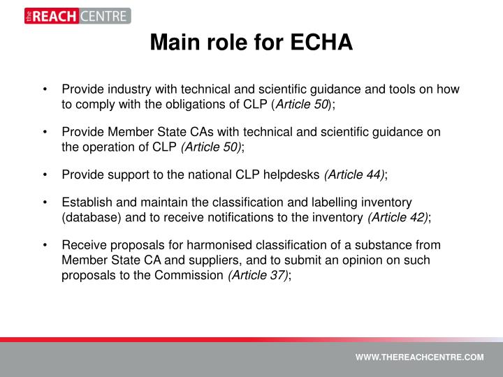 PPT - INTRODUCTION TO CLP: CLASSIFICATION, LABELLING AND PACKAGING ...