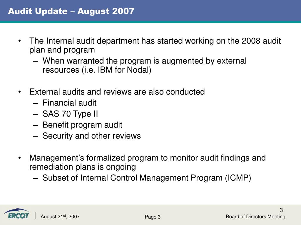 PPT - Semi-Annual Audit, Compliance, and Enterprise Risk Management ...