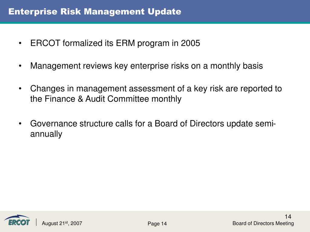 PPT - Semi-Annual Audit, Compliance, and Enterprise Risk Management ...