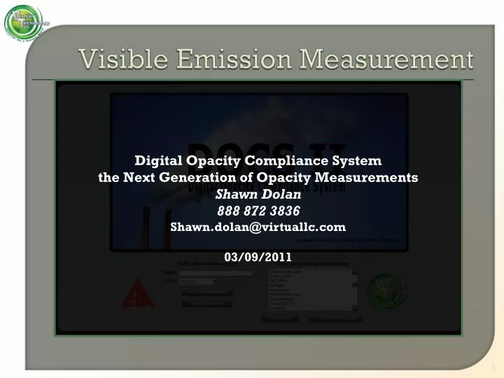 PPT - Visible Emission Measurement PowerPoint Presentation, free ...