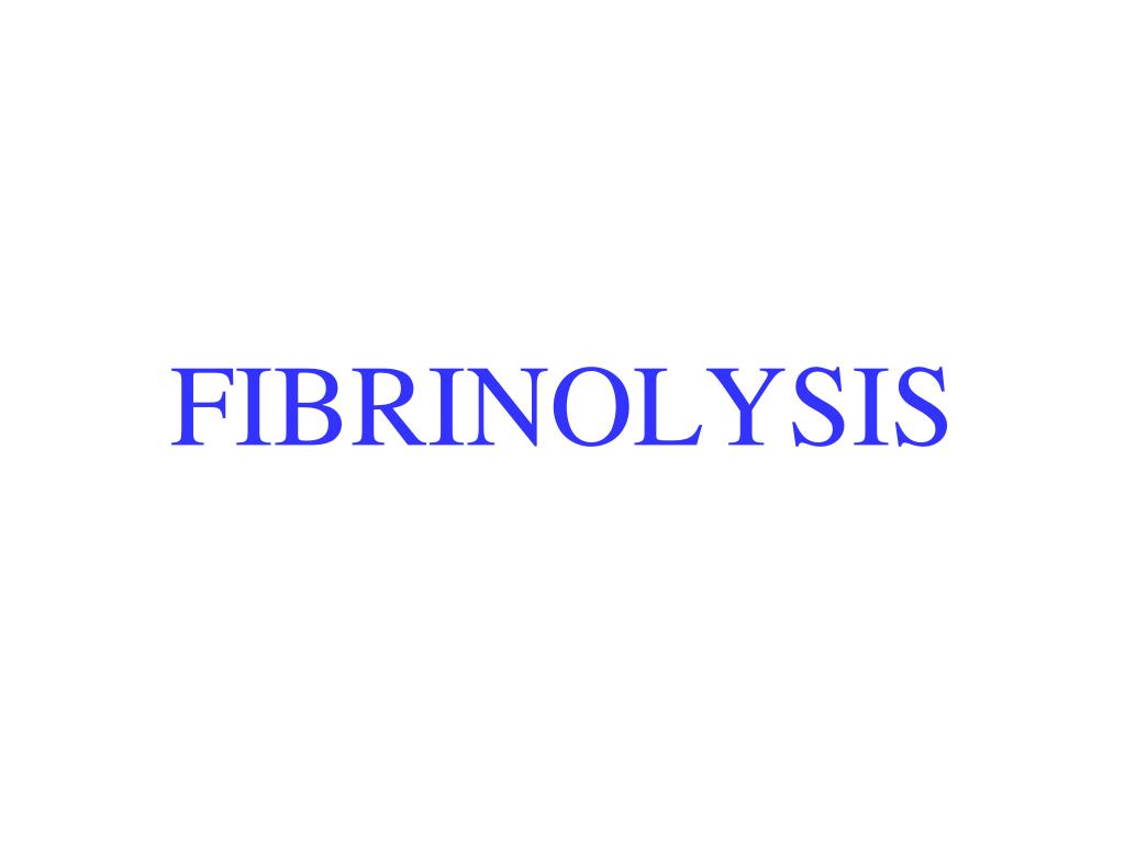 PPT - Blood coagulation and fibrinolysis PowerPoint Presentation, free ...