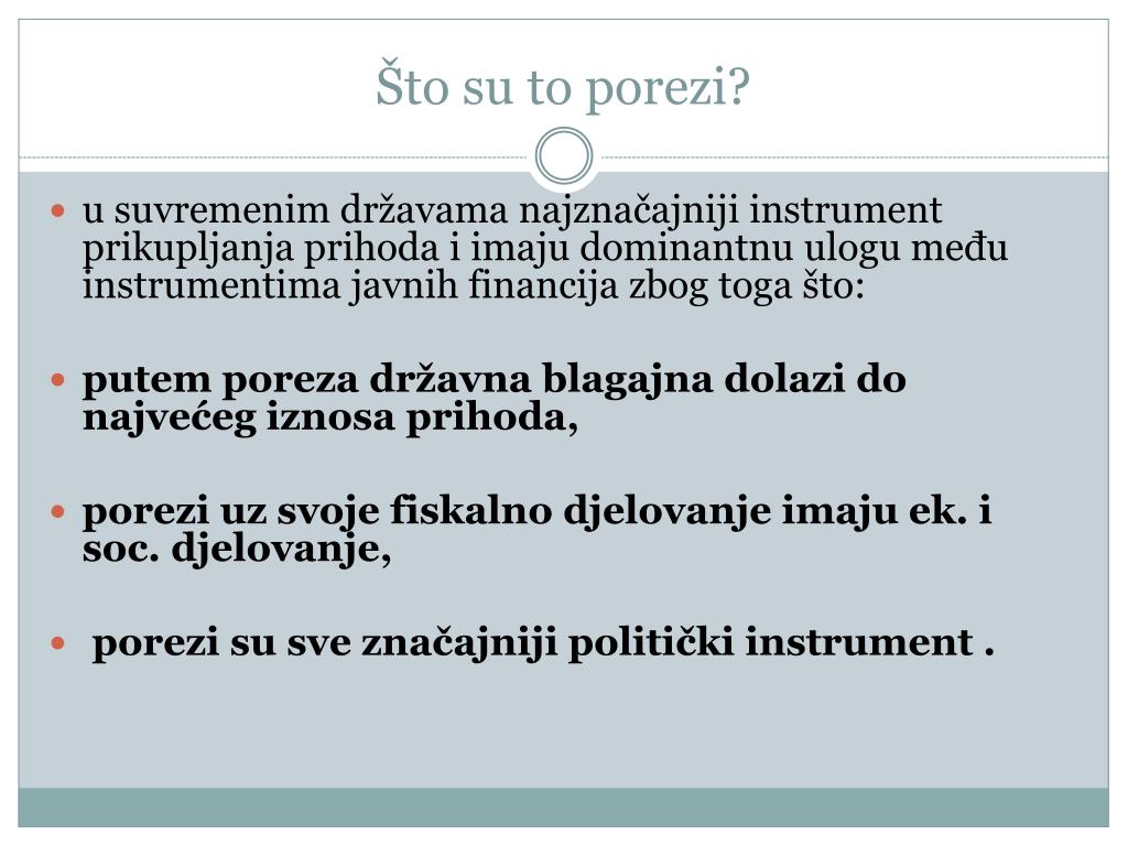 PPT - Porezni sustav i mjere porezne politike PowerPoint Presentation, free download - ID:2970787