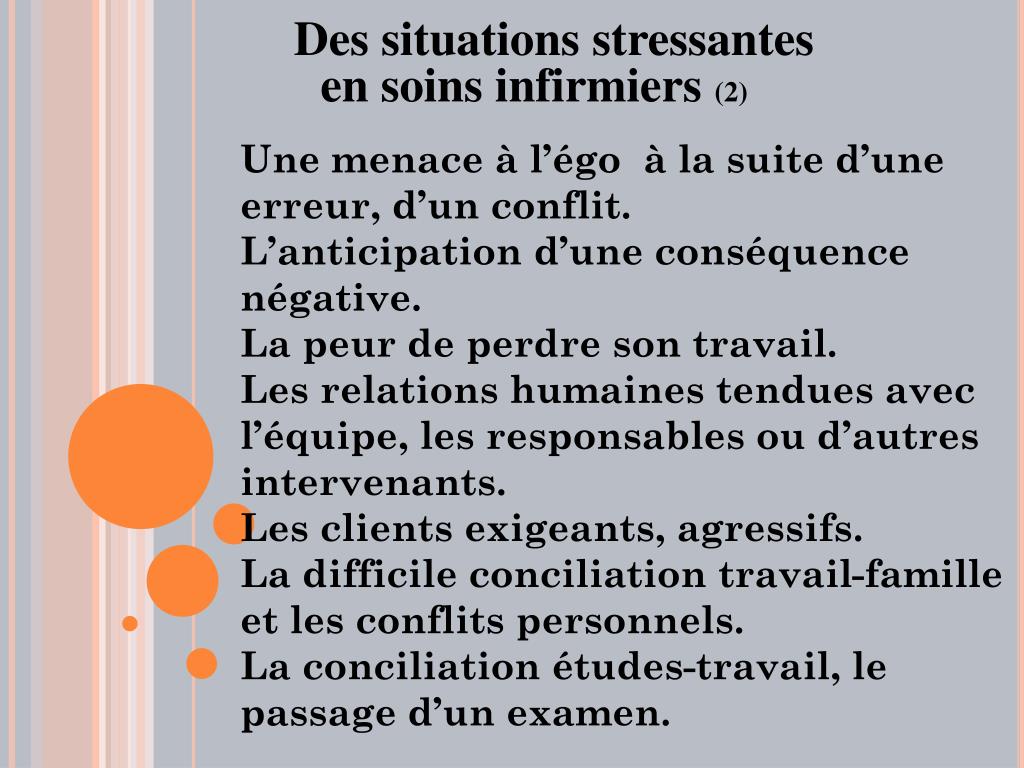 PPT - Vaincre le stress en soins infirmiers PowerPoint Presentation ...