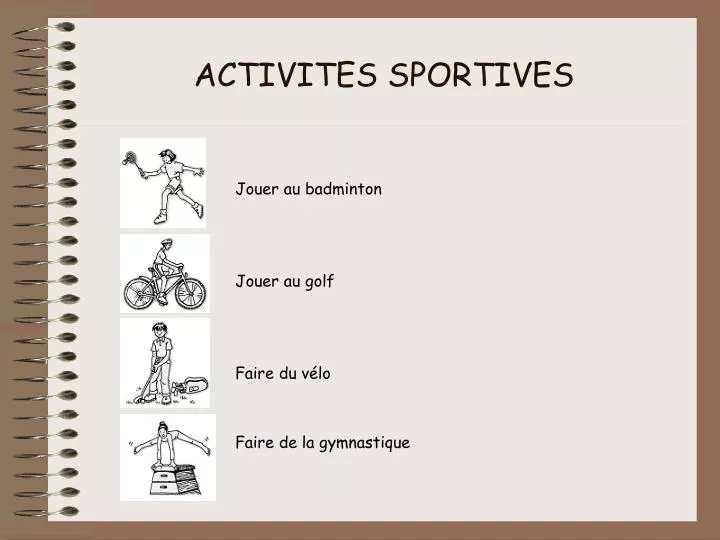 PPT - ACTIVITES SPORTIVES PowerPoint Presentation, free download - ID ...