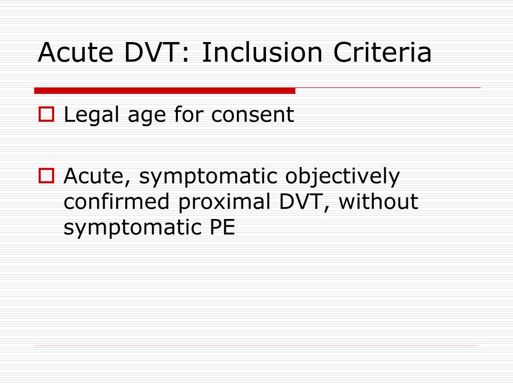 PPT - Oral Rivaroxaban for Symptomatic Venous Thromboembolism ...