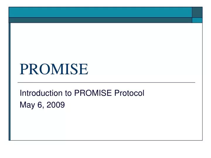 PPT - PROMISE PowerPoint Presentation, free download - ID:2971382