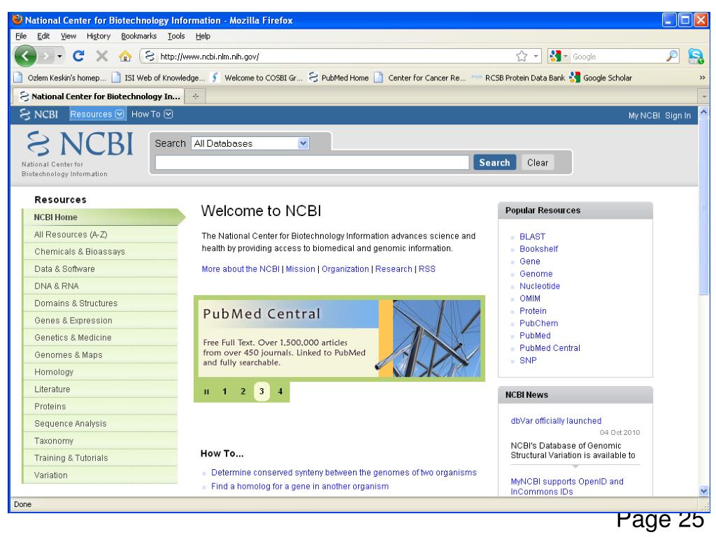 PPT - National Center for Biotechnology Information (NCBI) ncbi.nlm.nih ...