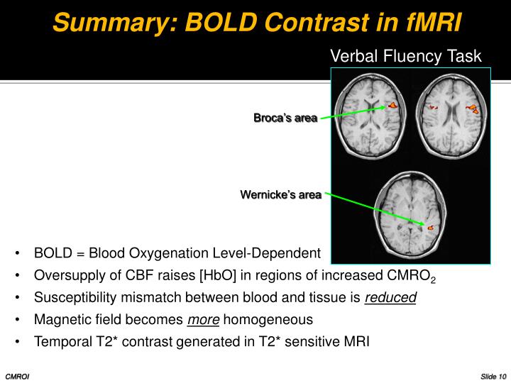 PPT - BOLD Contrast: Functional Imaging with MRI PowerPoint Presentation - ID:2972651