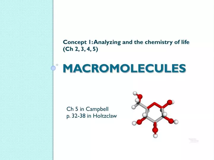 PPT - MACROMOLECULES PowerPoint Presentation, free download - ID:2972807