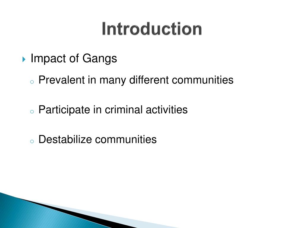 PPT - Assessing Gang Enforcement Detail Officer Attitudes towards Gangs ...