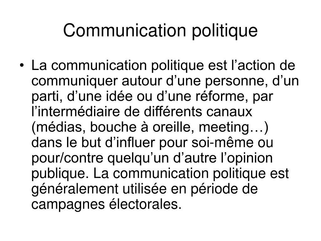 PPT - QUAND LE MARKETING ET LA POLITIQUE SE MARIENT PowerPoint ...