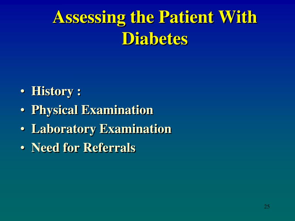 Ppt Chapter 41 Assessment And Management Of Patients With Diabetes