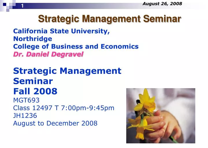 PPT - Strategic Management Seminar PowerPoint Presentation, free download - ID:2973291
