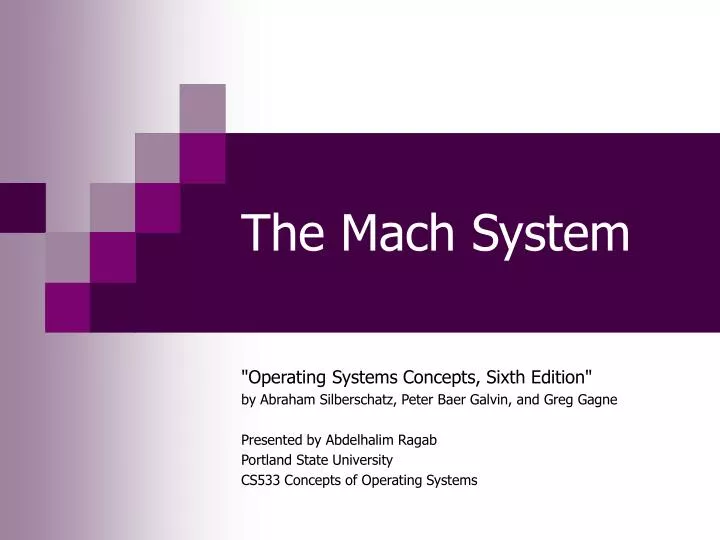 PPT - The Mach System PowerPoint Presentation, free download - ID:2973308