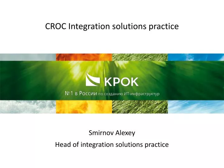 PPT - CROC Integration solutions practice PowerPoint Presentation, free ...