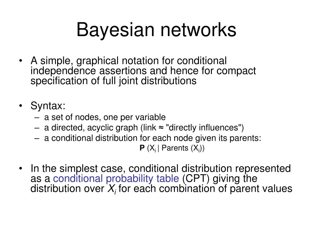 Ppt Bayesian Networks Powerpoint Presentation Free Download Id 2973545