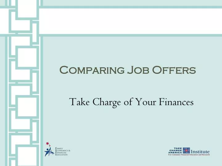 PPT - Comparing Job Offers PowerPoint Presentation, free download - ID ...