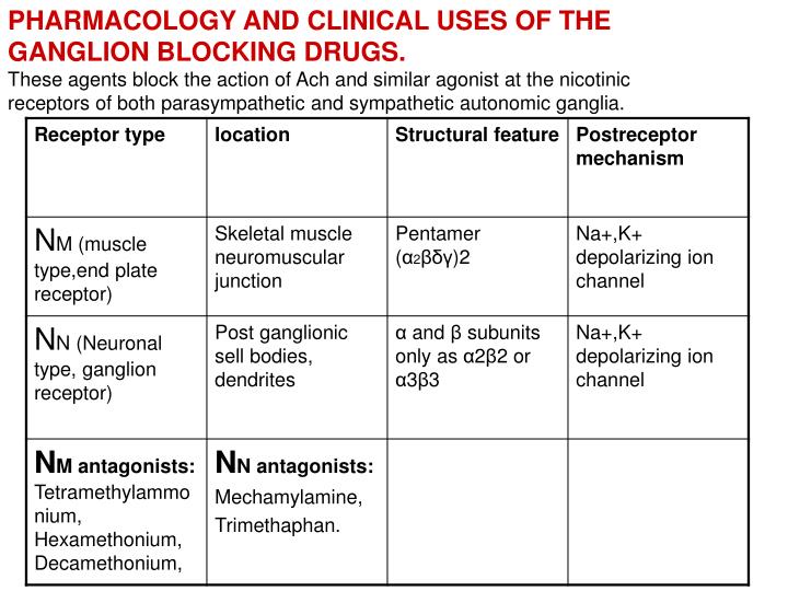 PPT - Cholinoceptor blocking drugs: PowerPoint Presentation - ID:2974418