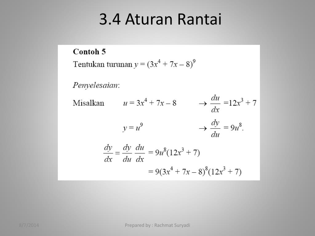 PPT - Bab III TURUNAN FUNGSI PowerPoint Presentation, free download ...