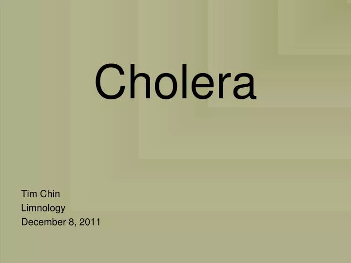 PPT - Cholera PowerPoint Presentation, free download - ID:2975187