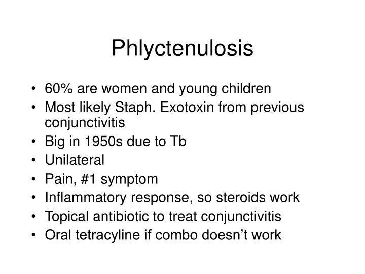 PPT - Copious overflowing discharge Ballooning of lids Swollen nodes ...