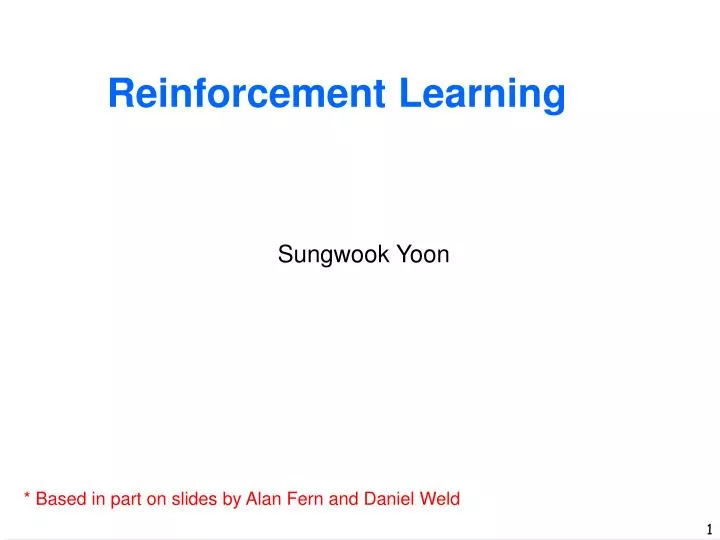 PPT - Reinforcement Learning PowerPoint Presentation, free download ...