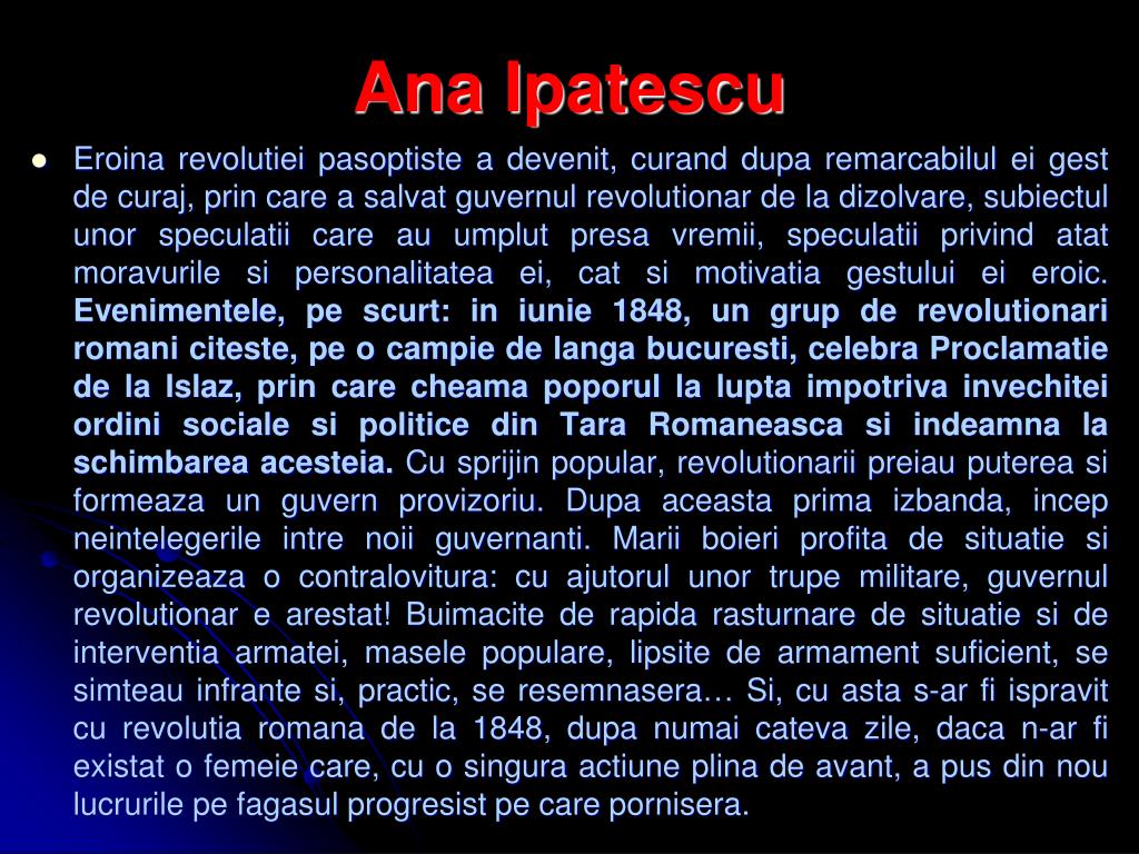 PPT - FEMEI REMARCABILE IN ISTORIA ROM Â NIEI PowerPoint Presentation ...