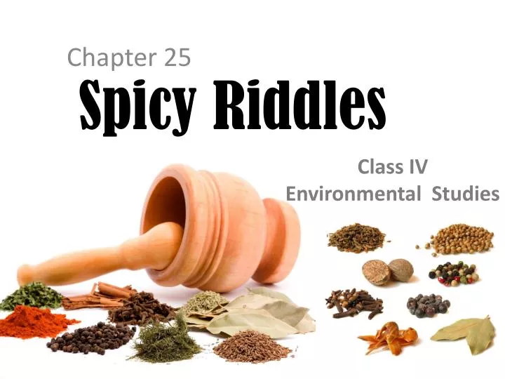 PPT - Spicy Riddles PowerPoint Presentation, free download - ID:2976085