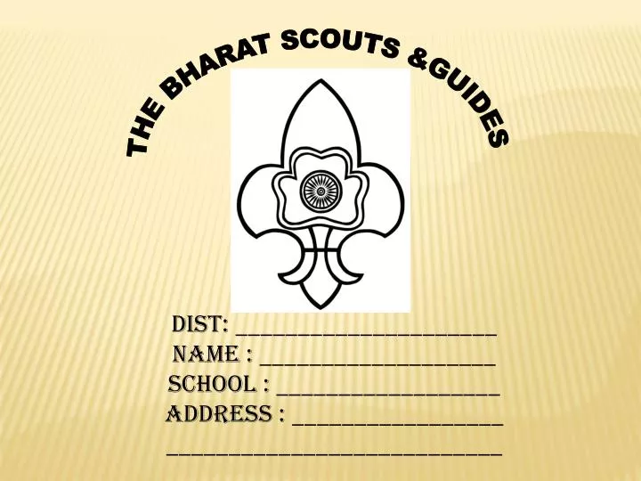 PPT - THE BHARAT SCOUTS &GUIDES PowerPoint Presentation, free download ...