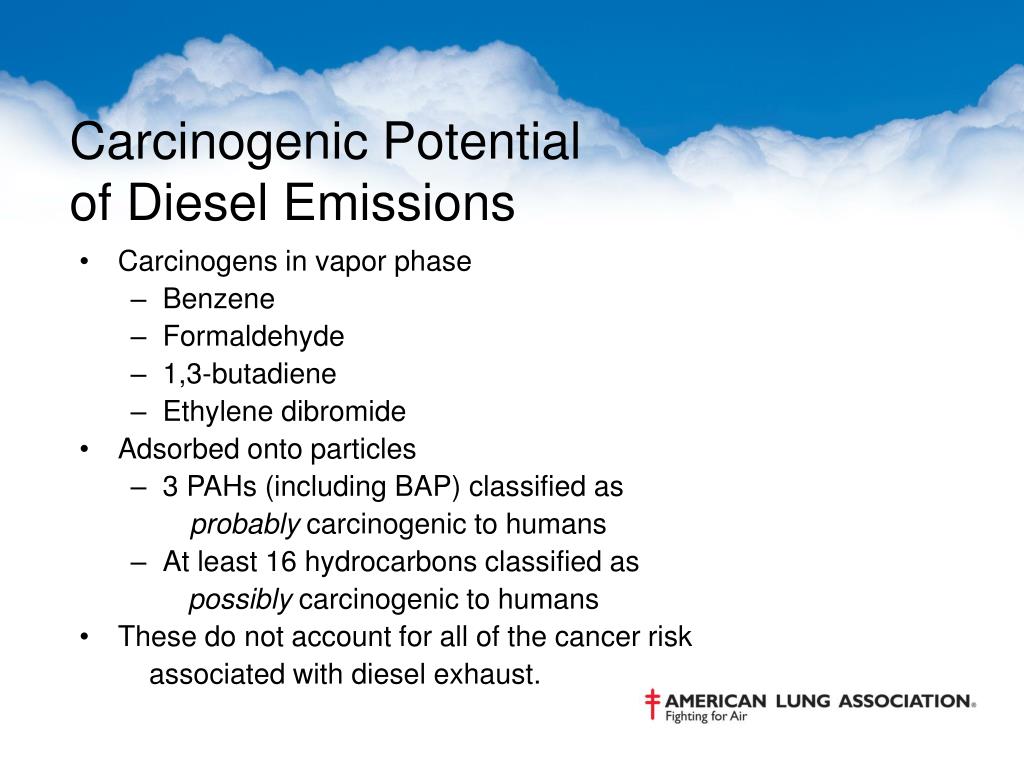 PPT - Diesel Pollution Cancer and Other Health Risks PowerPoint ...