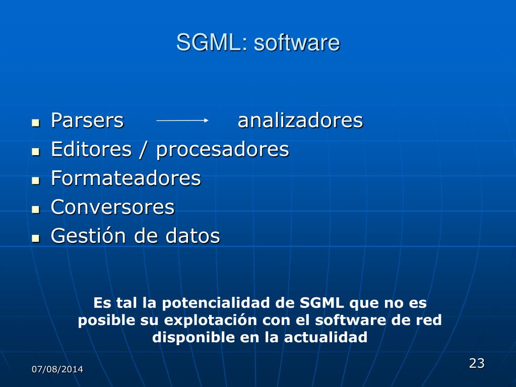 PPT - Metalenguajes descriptivos: Introducción a SGML Eduardo Peis ...