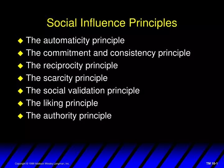 PPT - Social Influence Principles PowerPoint Presentation, free ...