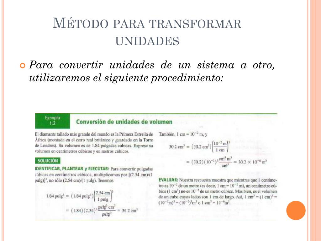 PPT - Medición , sistemas de unidades y transformaciones PowerPoint ...