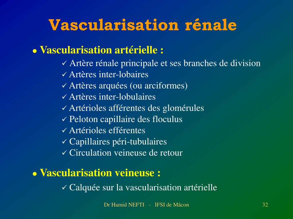 PPT - Dr Hamid NEFTI Service de Néphrologie et Dialyse - Centre ...