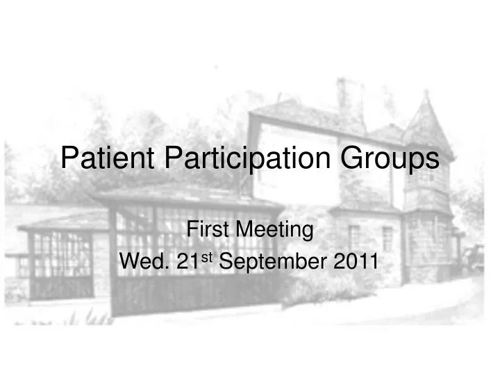 PPT - Patient Participation Groups PowerPoint Presentation, free ...